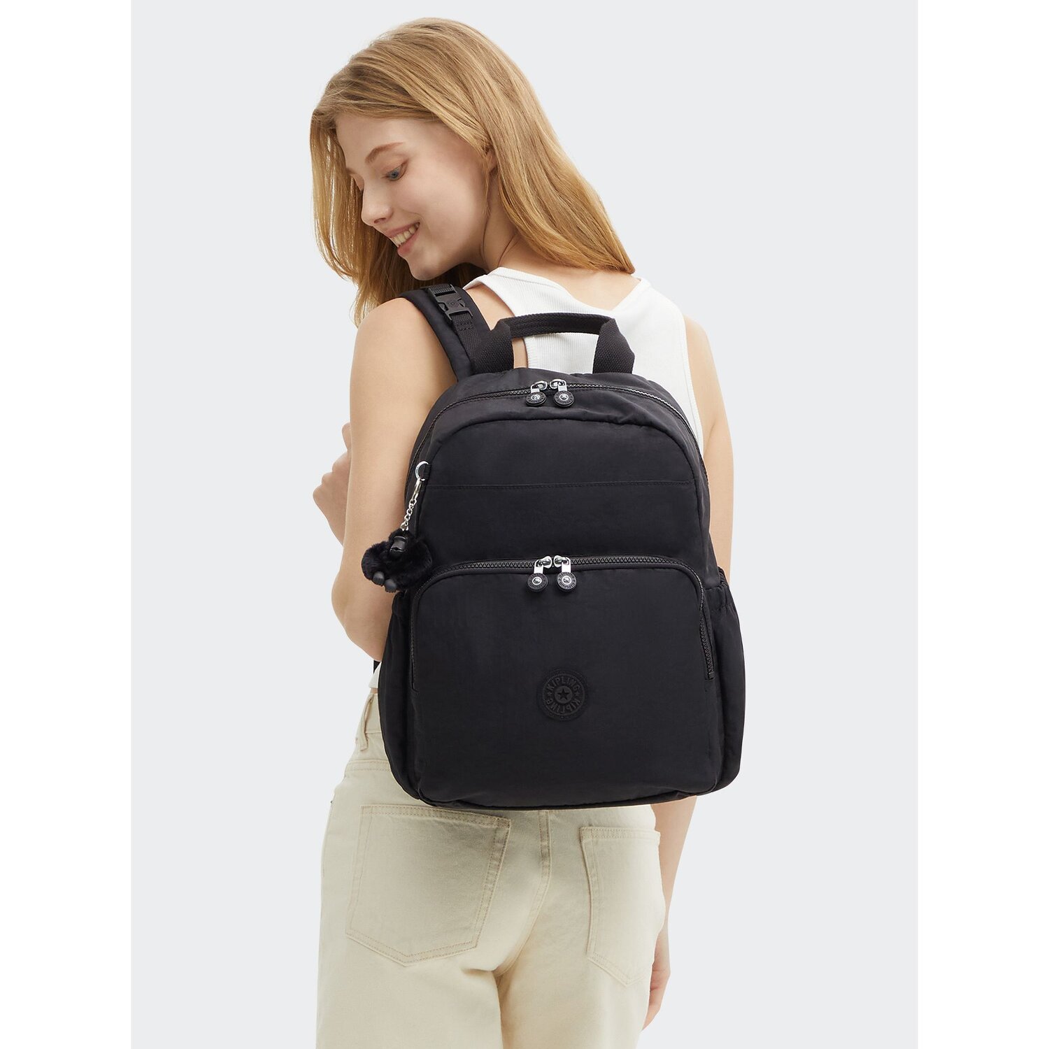 Kipling Basic Maisie Wickelrucksack 40 cm black noir | Koffer.com